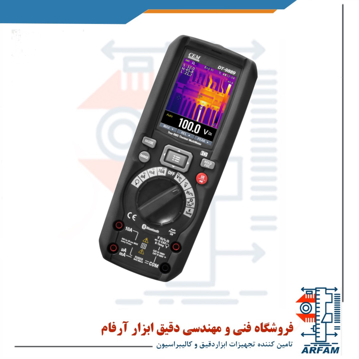 مولتی متر دارای دوربین حرارتی مدل CEM DT-9889 | فروشگاه دقیق ابزار آرفام