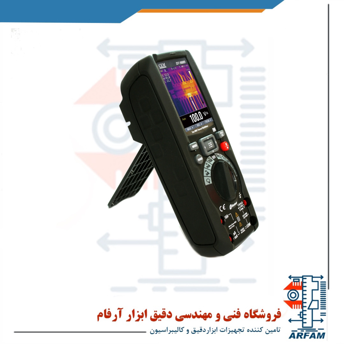 مولتی متر دارای دوربین حرارتی مدل CEM DT-9889 | فروشگاه دقیق ابزار آرفام